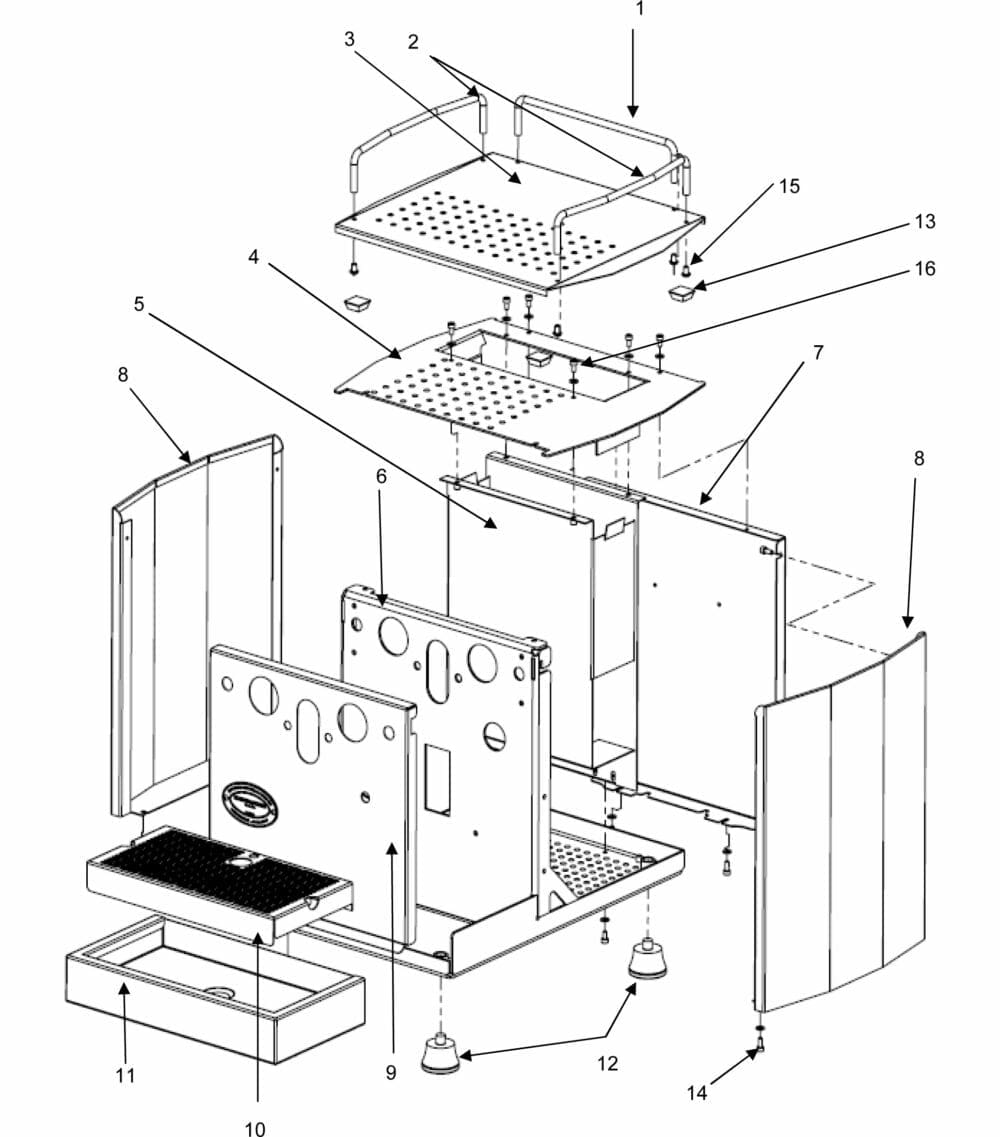 Parts Diagram - ECM Barista | 1st-line.com