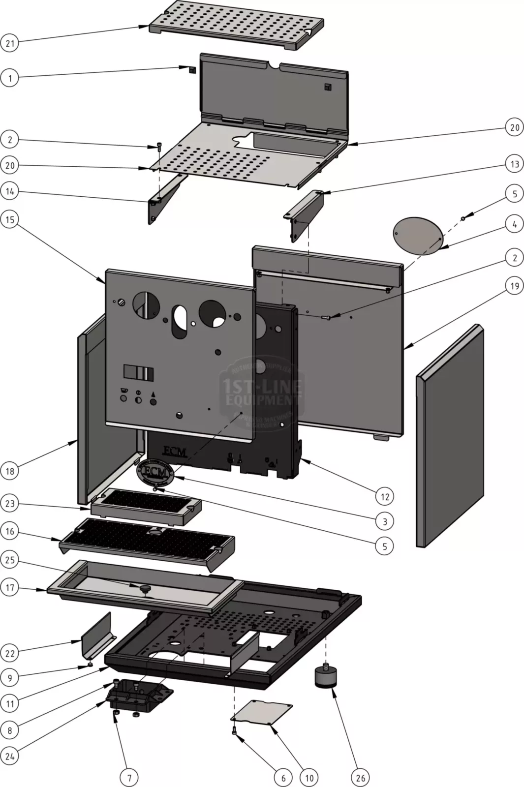 ECM Synchronika Parts Diagrams | 1st Line Support